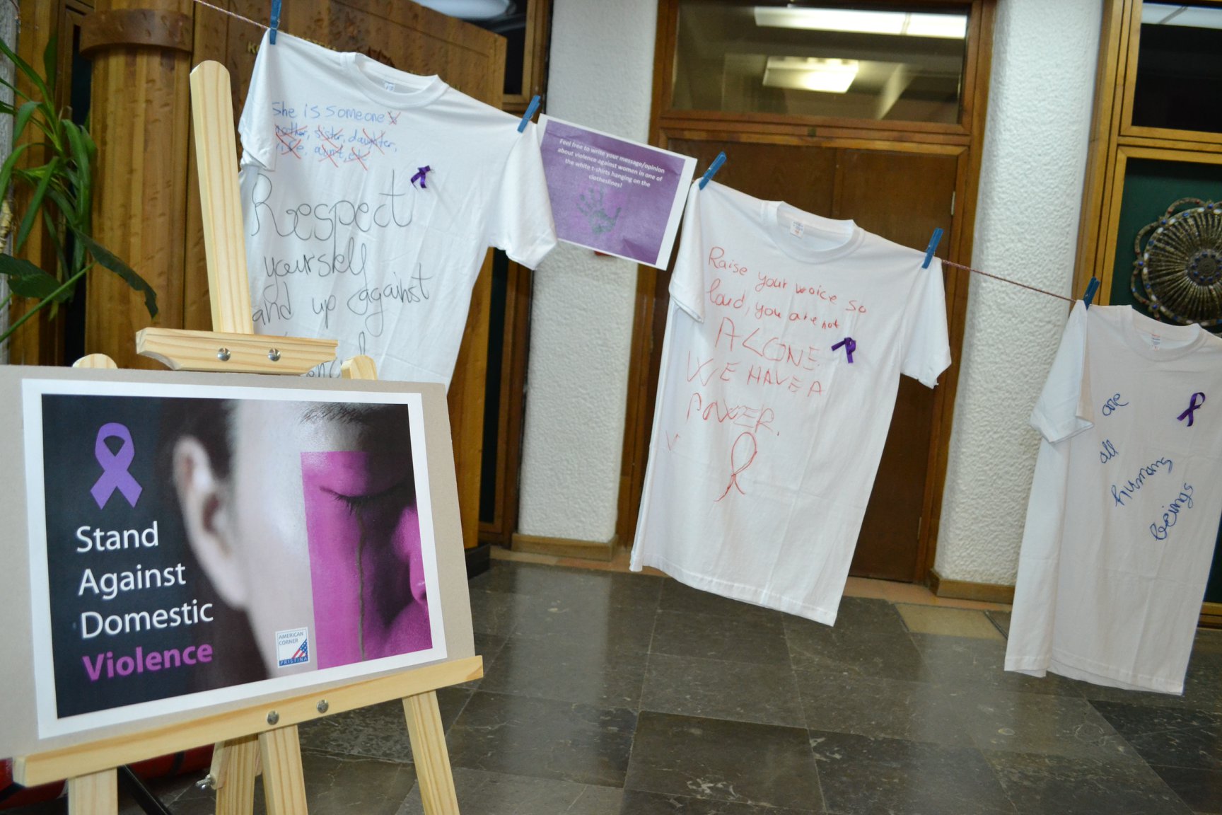 Take a Stand Against Domestic Violence – American Corner Pristina